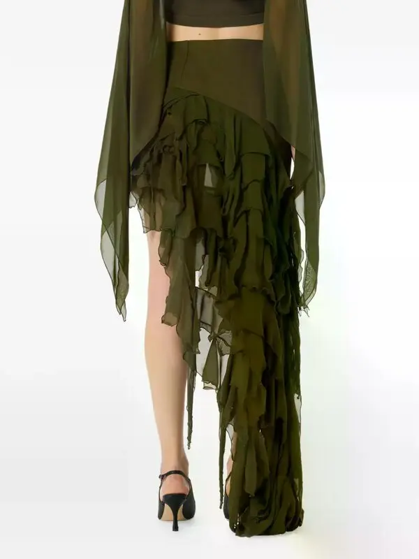 Blumarine Ruffled Asymmetrical Skirt