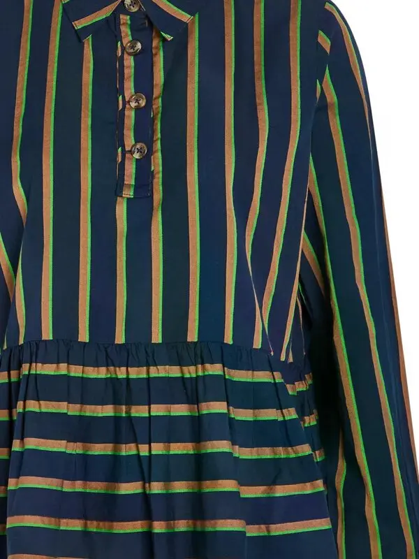 DAMSON MADDER Kinsley Striped Blouse - Blue