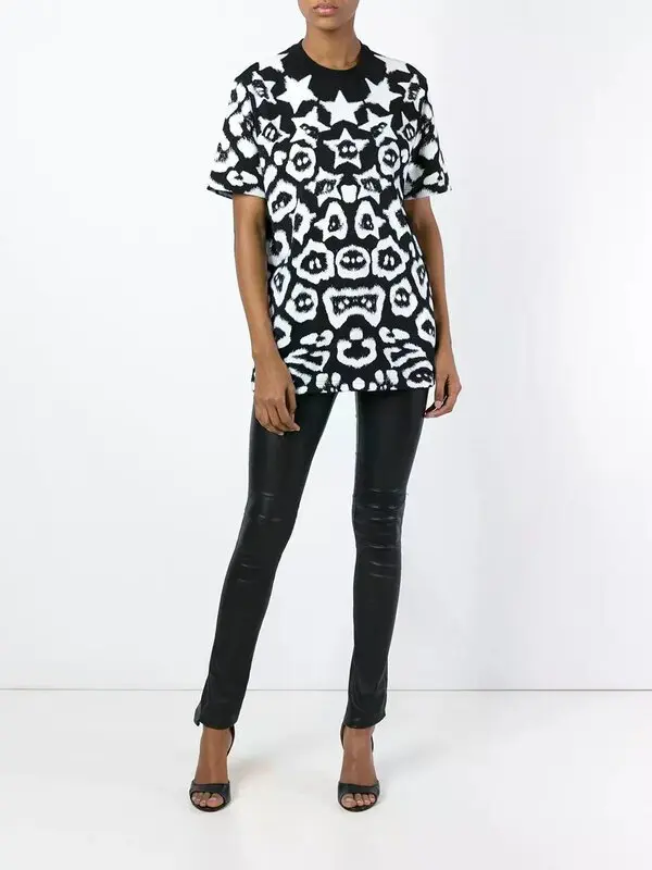 Givenchy Star And Leopard Print T-shirt