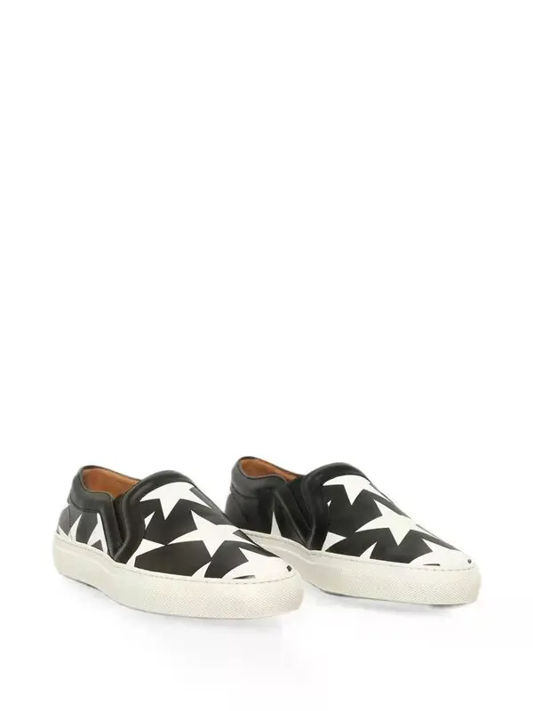Givenchy Star Print Slip-on Sneakers - Black