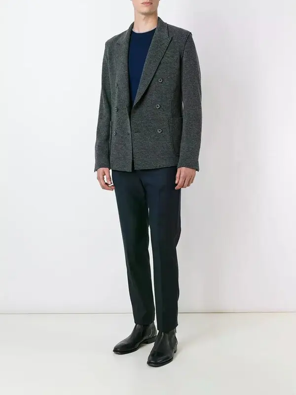 LANVIN Double Breasted Wool-cotton Blend Jacket