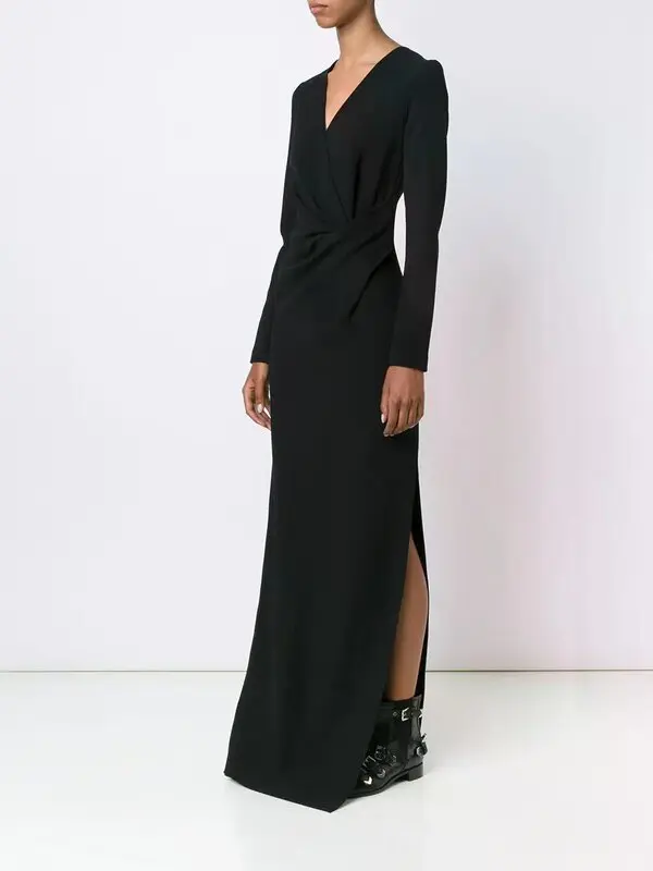 LANVIN Draped Waist Maxi Dress