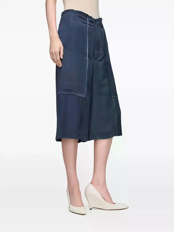 MAISON MARGIELA Paneled Shorts With Frayed Edges