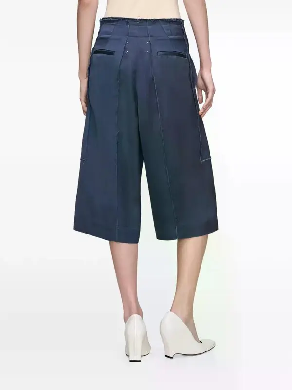 MAISON MARGIELA Paneled Shorts With Frayed Edges