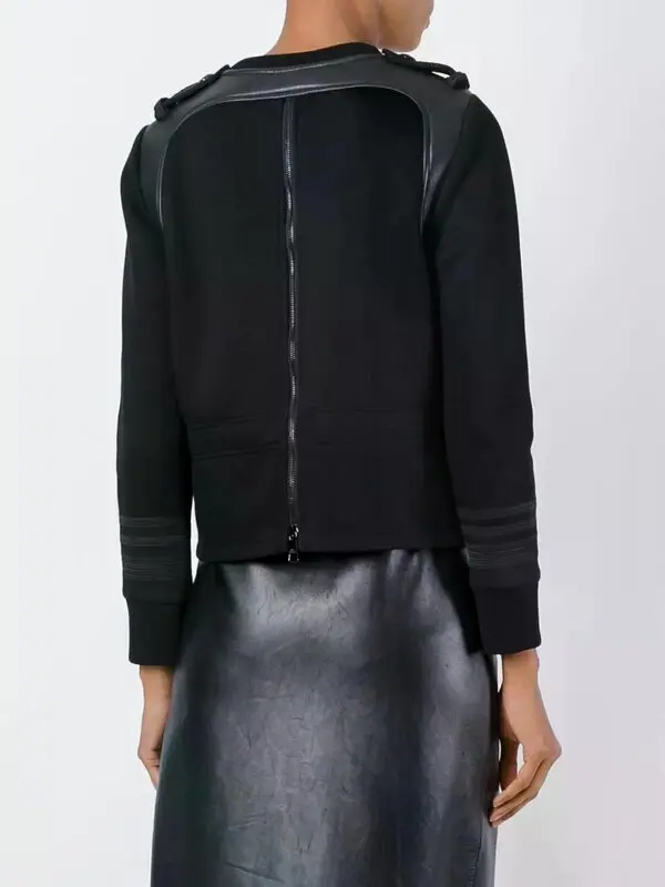 Neil Barrett Leather Detail Sweatshirt