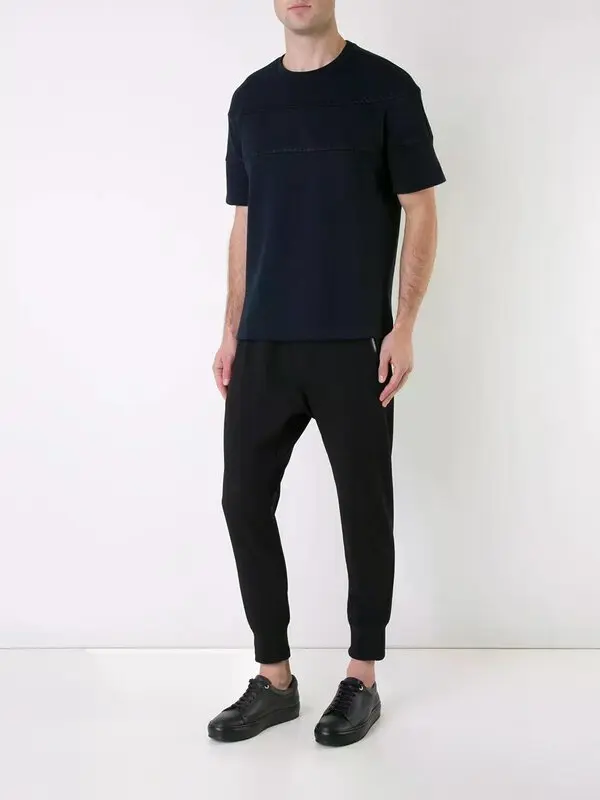 WOOYOUNGMI Stitching Detail T-shirt - Blue