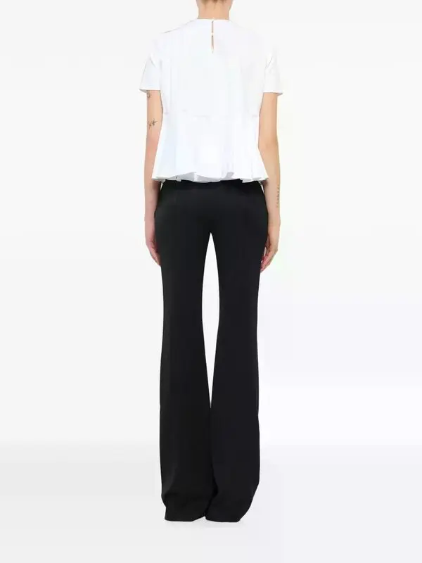 Alexander McQueen Embroidered Floral Cotton Blouse