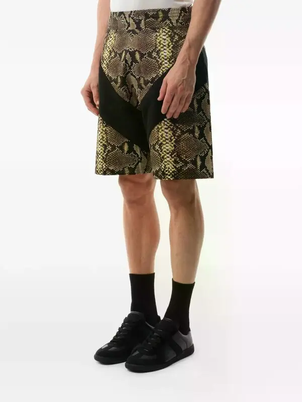 Givenchy Snakeskin Print Bermuda Shorts