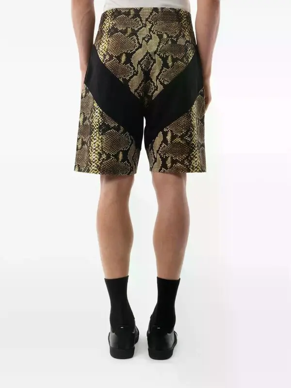 Givenchy Snakeskin Print Bermuda Shorts