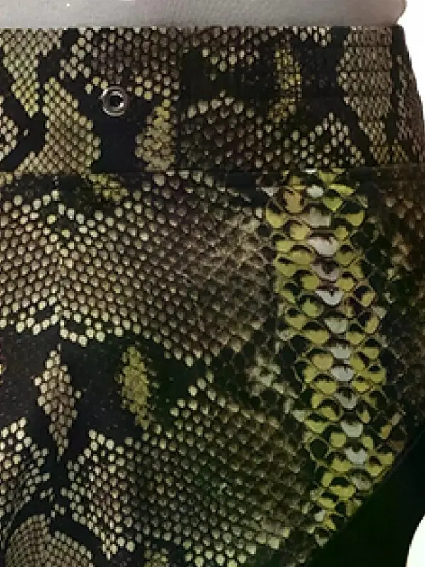 Givenchy Snakeskin Print Bermuda Shorts