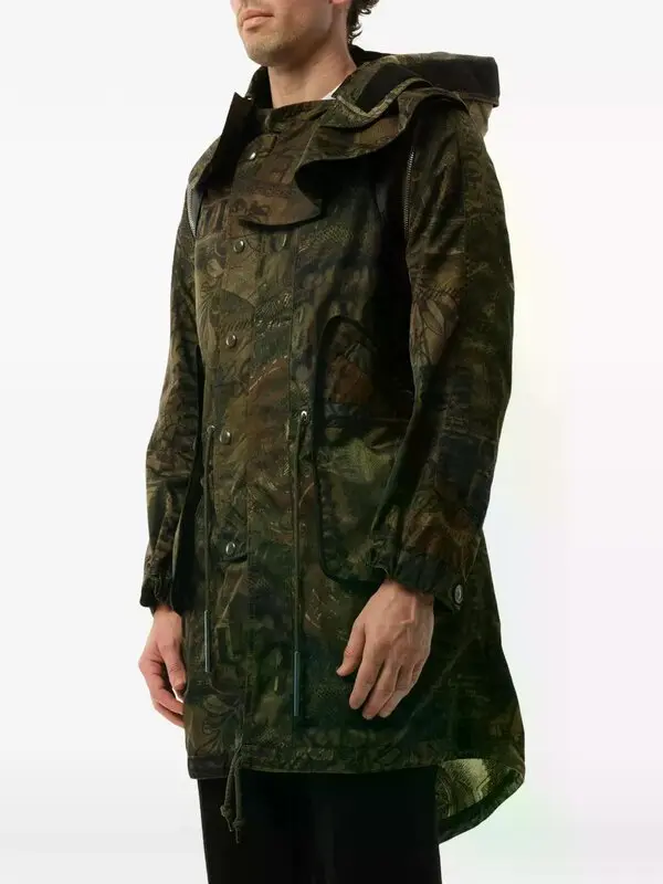 Givenchy Printed Hooded Parka