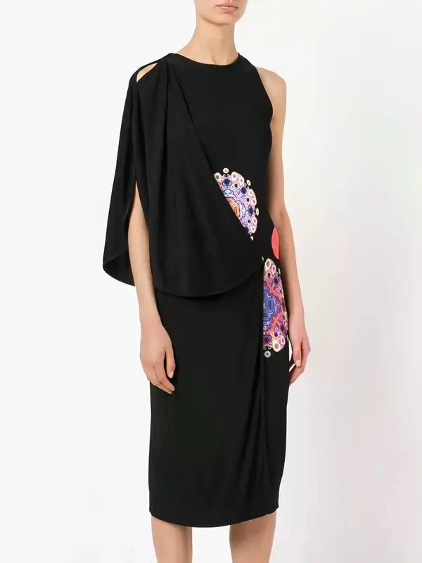 Givenchy Asymmetric Printed Dress