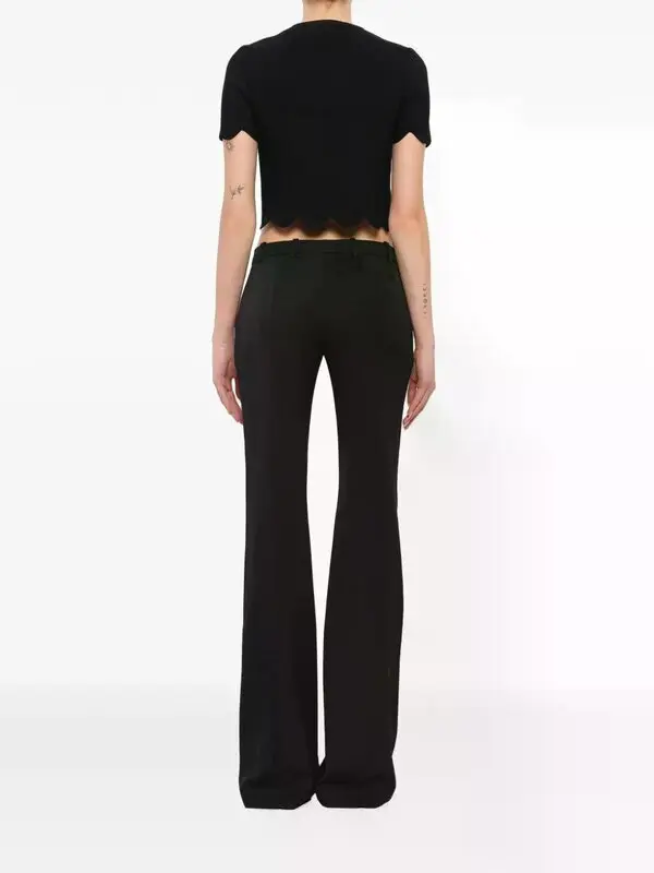 Alexander McQueen Scalloped Hem Cropped Top