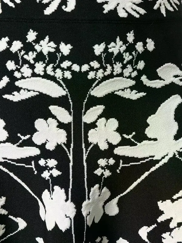 Alexander McQueen A-line Floral Skirt