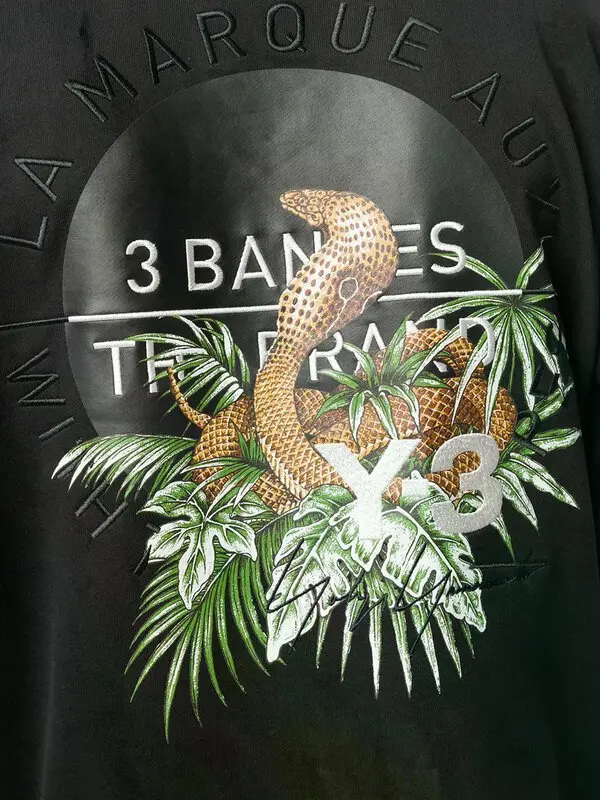 Y3 Cobra Print Relaxed Fit Sweatshirt