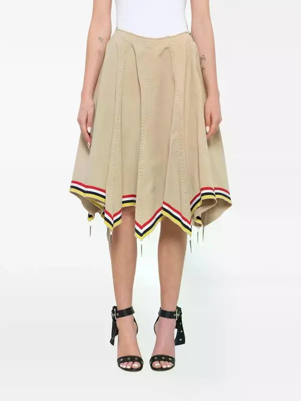 JW Anderson Umbrella Effect Pleated Skirt - Neutrals
