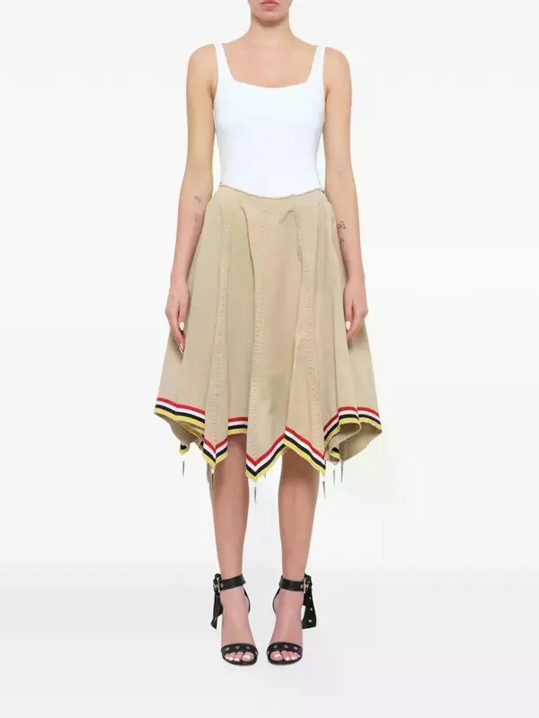 JW Anderson Umbrella Effect Pleated Midi Skirt