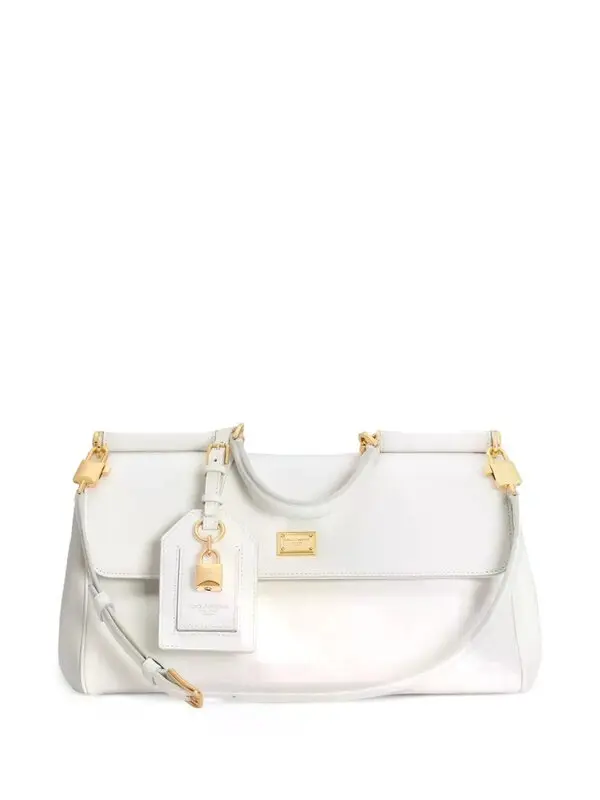 Dolce & Gabbana Medium My Sicily Handbag In Calfskin - White