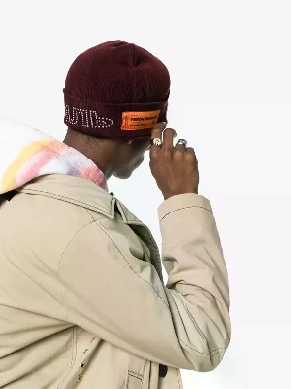 Heron Preston Carhartt X Logo Beanie - Red