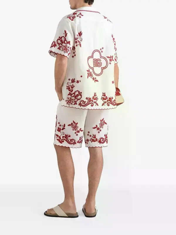 Dolce & Gabbana Cotton Tank Top With Dg Embroidery