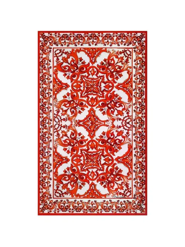 Dolce & Gabbana Majolica-print Terry Beach Towel