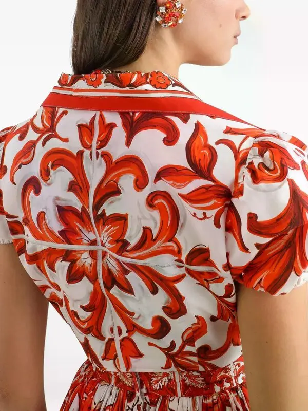 Dolce & Gabbana Majolica Print Short-sleeved Top
