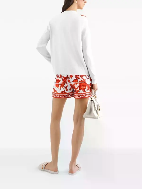 Dolce & Gabbana Majolica Print Silk And Twill Tank Top