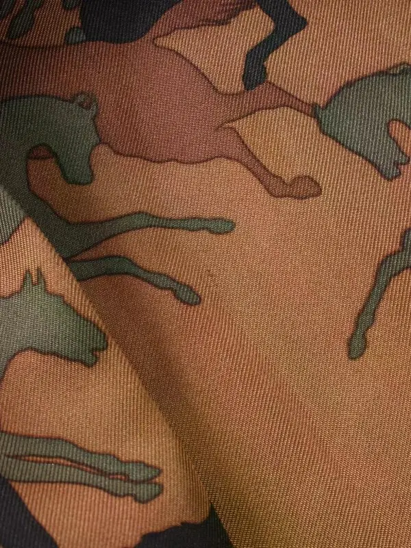 Hermès Horse Motif Silk Skirt