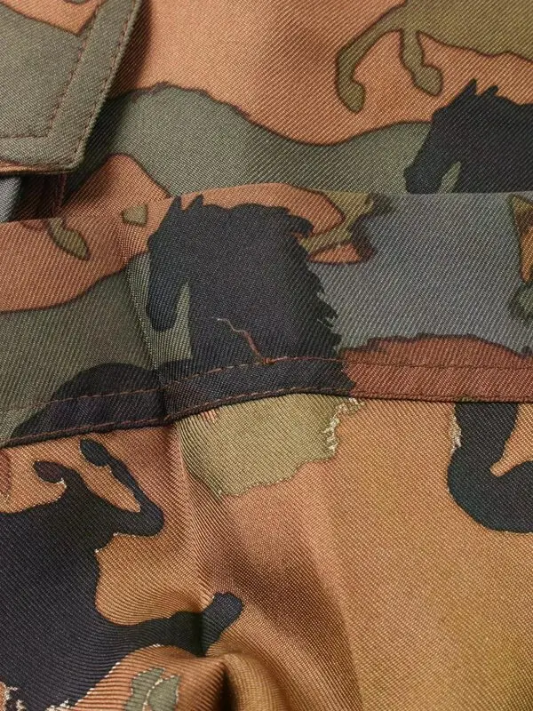 Hermès Horse Motif Silk Skirt