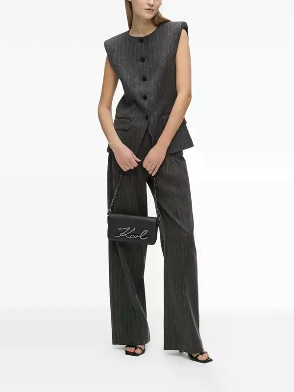 Karl Lagerfeld Pinstripe Tailored Waistcoat