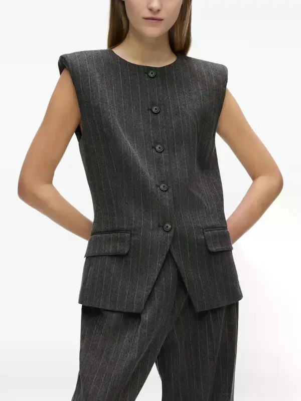 Karl Lagerfeld Pinstripe Tailored Waistcoat