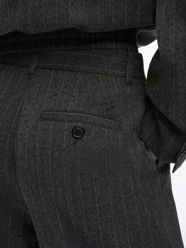 Karl Lagerfeld Melange Pinstripe Tailored Trousers