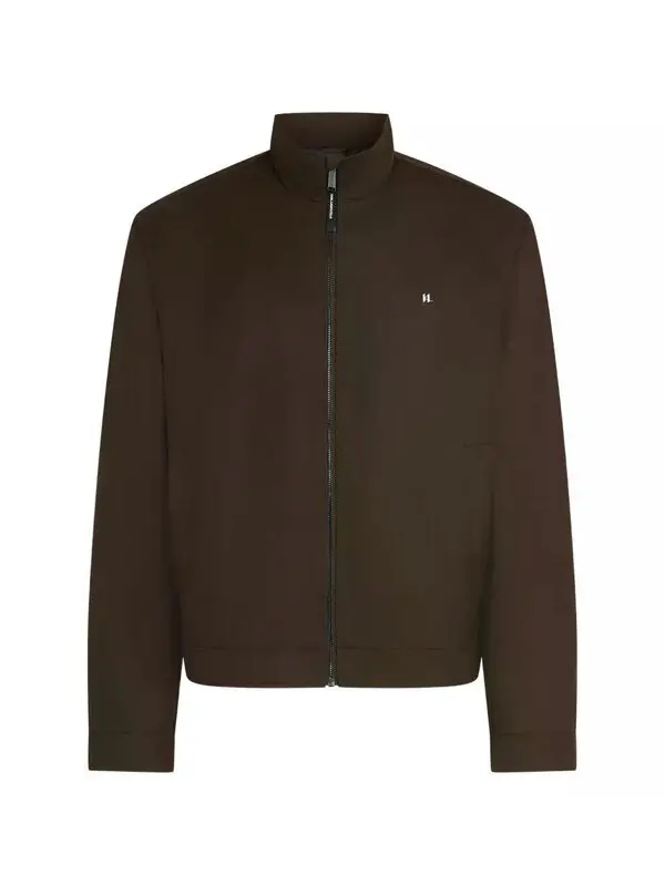 Karl Lagerfeld Dark Logo Plaque Lightweight Jacket - Brown