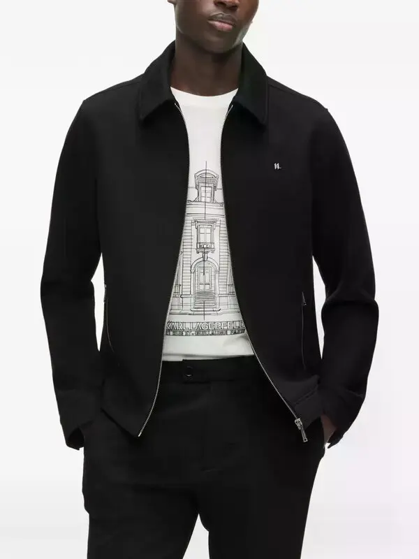 Karl Lagerfeld Punto Zip-up Overshirt