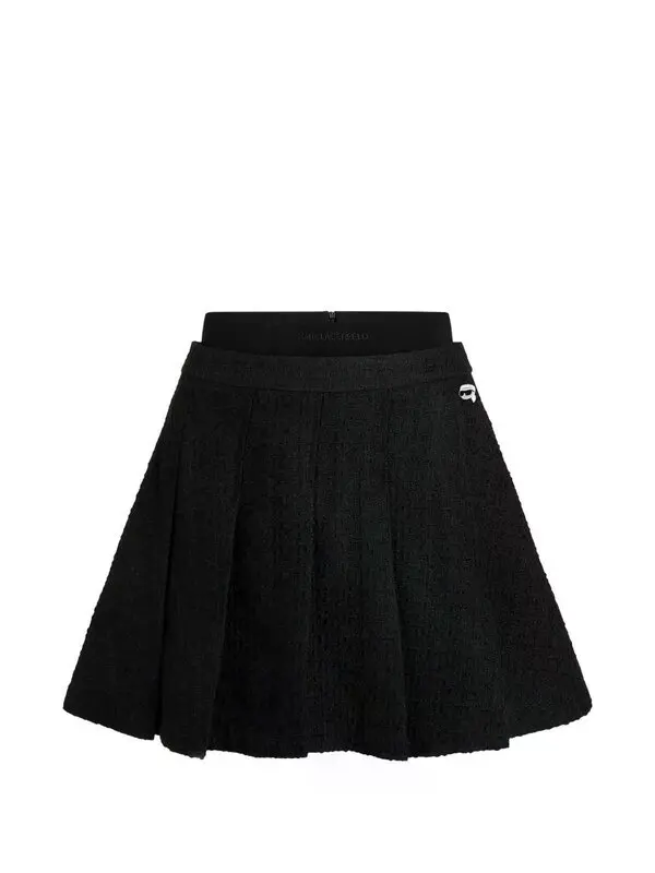 Karl Lagerfeld Pleated Mini Skirt