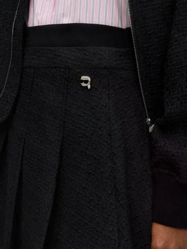 Karl Lagerfeld Pleated Mini Skirt