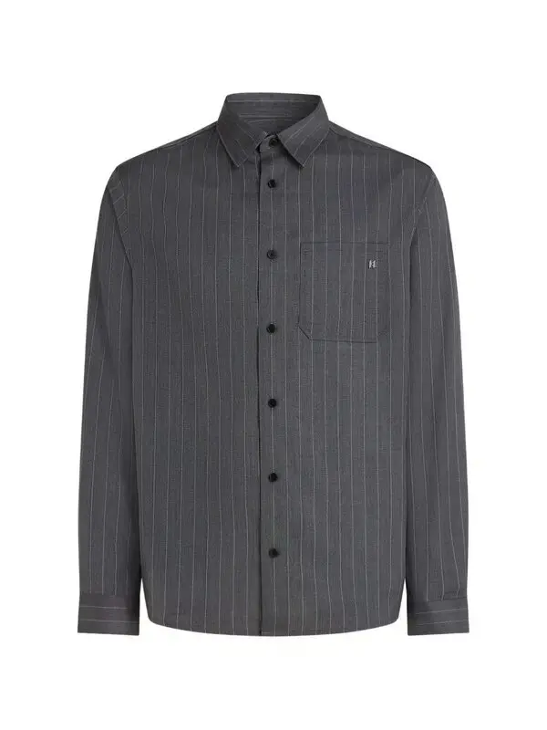 Karl Lagerfeld Pinstripe-pattern Shirt - Grey