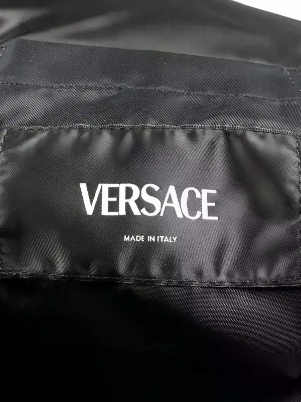 Versace Printed Bomber Jacket - Black