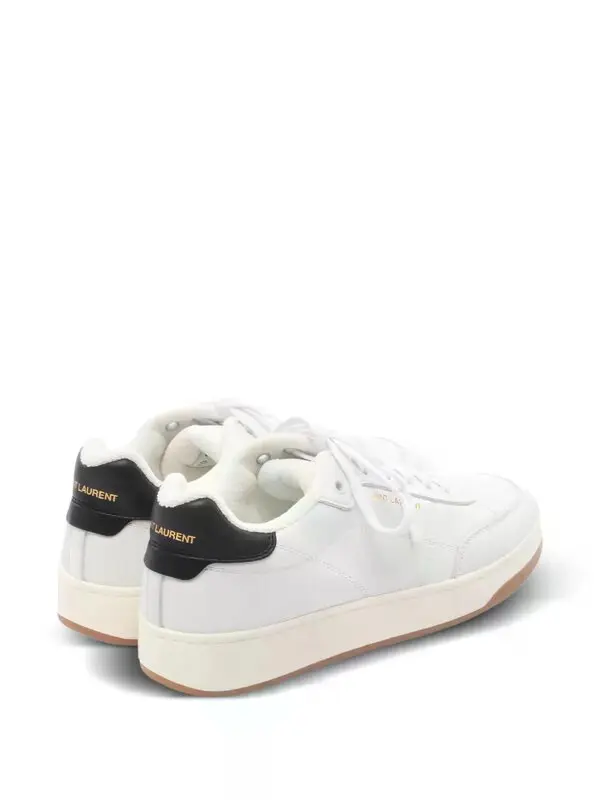 Saint Laurent Sl/61 Leather Sneakers - White