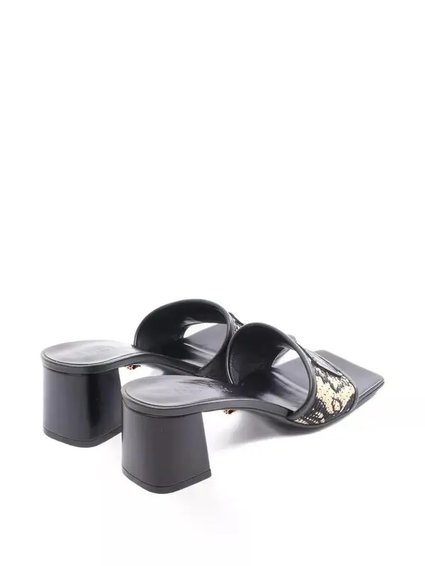Versace Logo Fabric Sandals