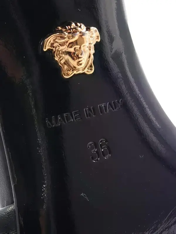 Versace Logo Fabric Sandals