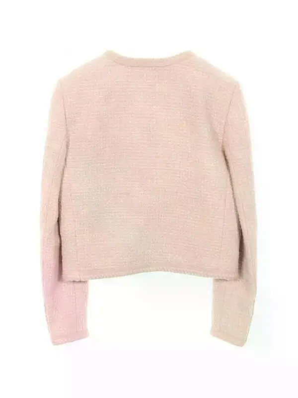 Celine 2010s Collarless Tweed Jacket
