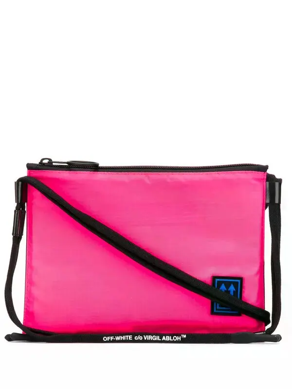 Off-White Logo Patch Shoulder Bag - Pink