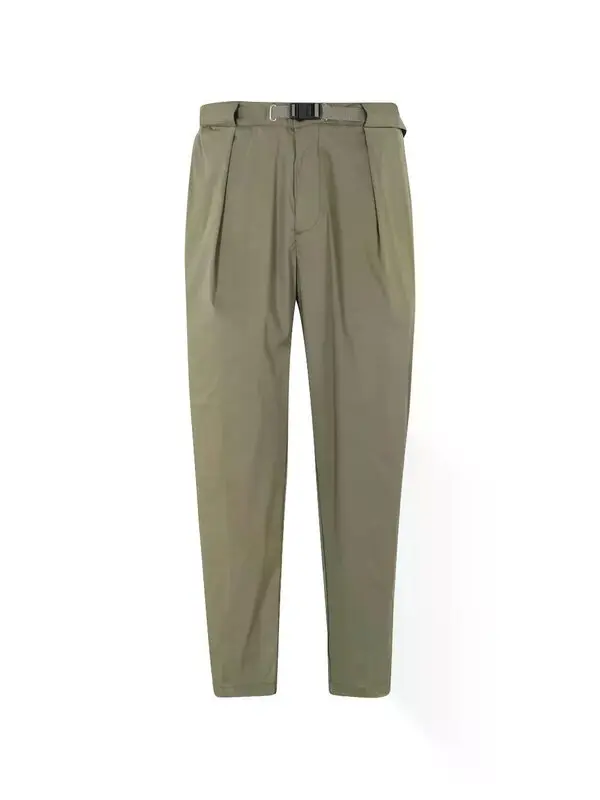 WHITE SAND Belted Pleated Trousers