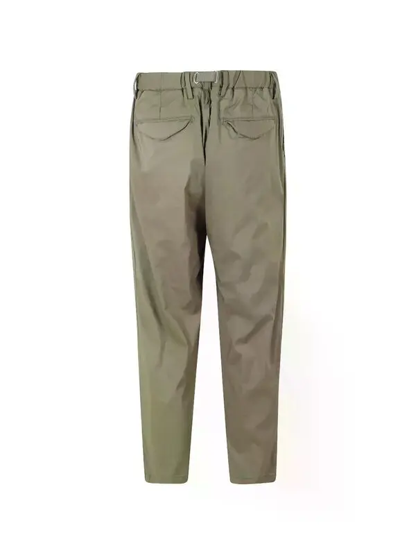 WHITE SAND Belted Pleated Trousers