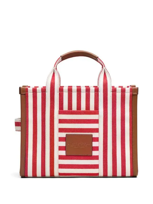 Marc Jacobs Medium The Tote Bag Striped Canvas Tote Bag