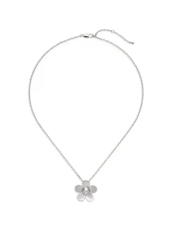 Marc Jacobs Daisy Pendant Necklace - Silver