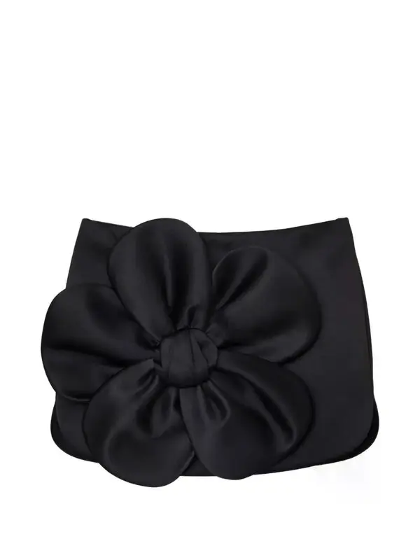 Marc Jacobs Daisy Appliqué Mini Skirt - Black