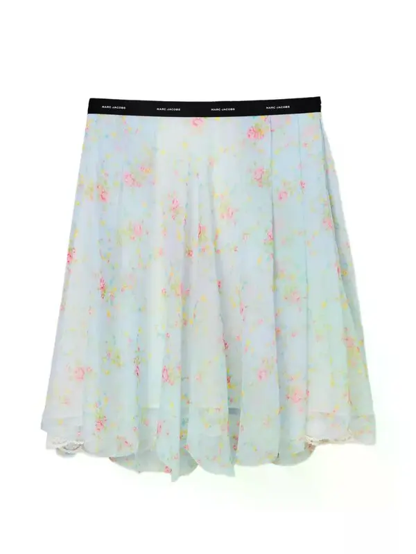 Marc Jacobs Chiffon Mini Skirt - Blue