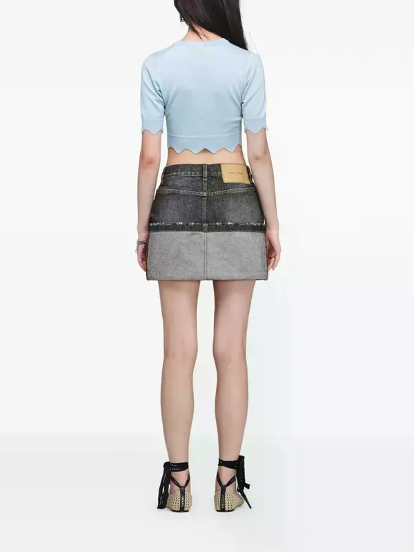 Marc Jacobs Daisy Scalloped Cropped Sweater